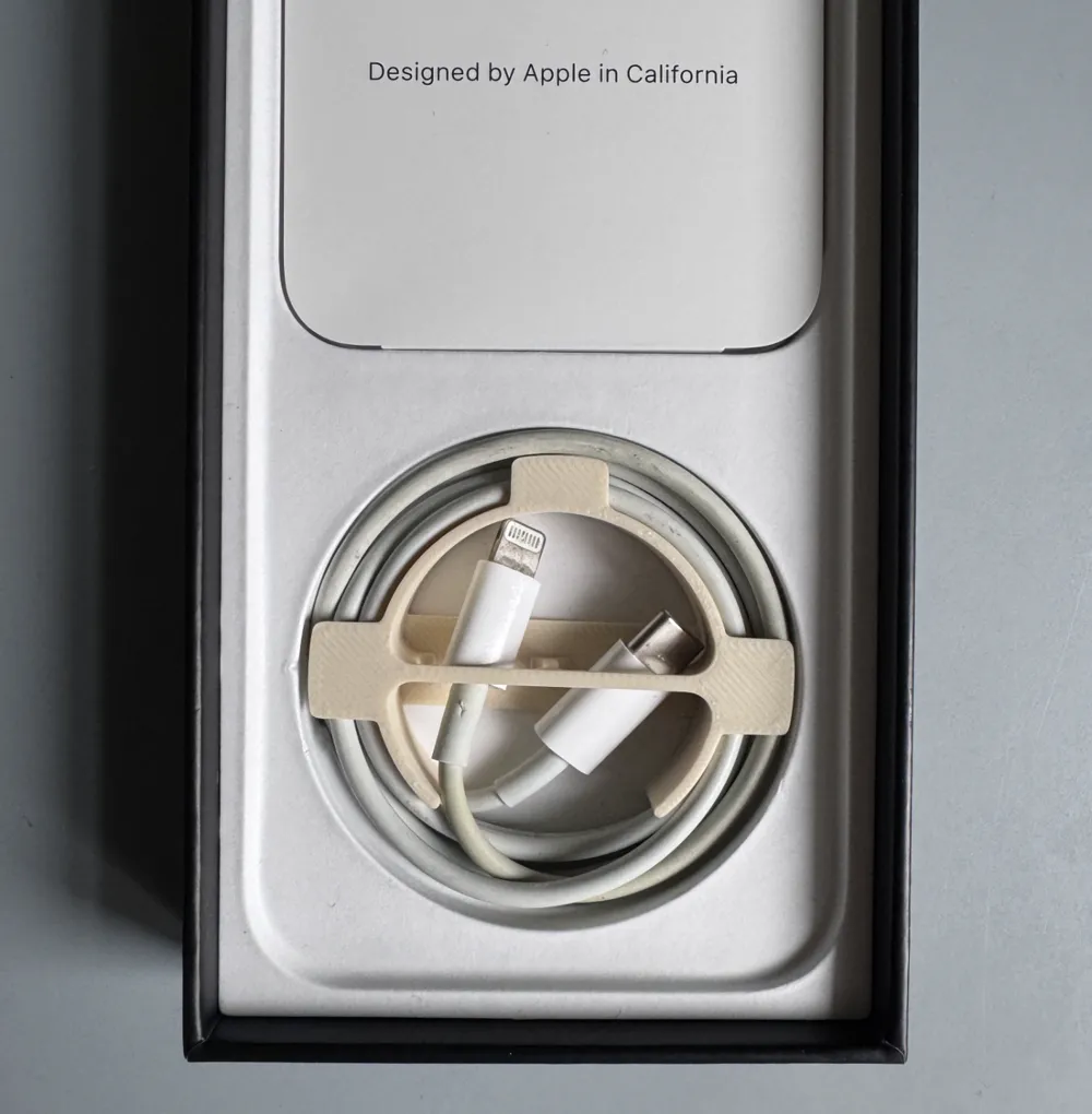 Cable organizer - stand - Apple Box - USB-C by CreaLAB 3D - MakerWorld
