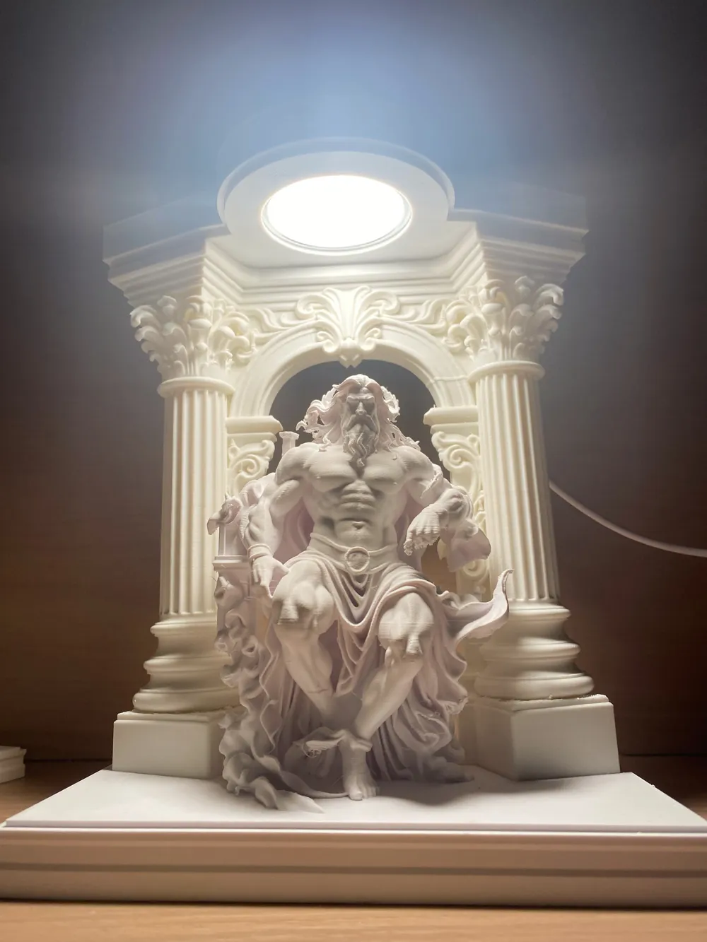 King of the Gods Zeus - Night Light - Ambient Light - Free 3D Print ...