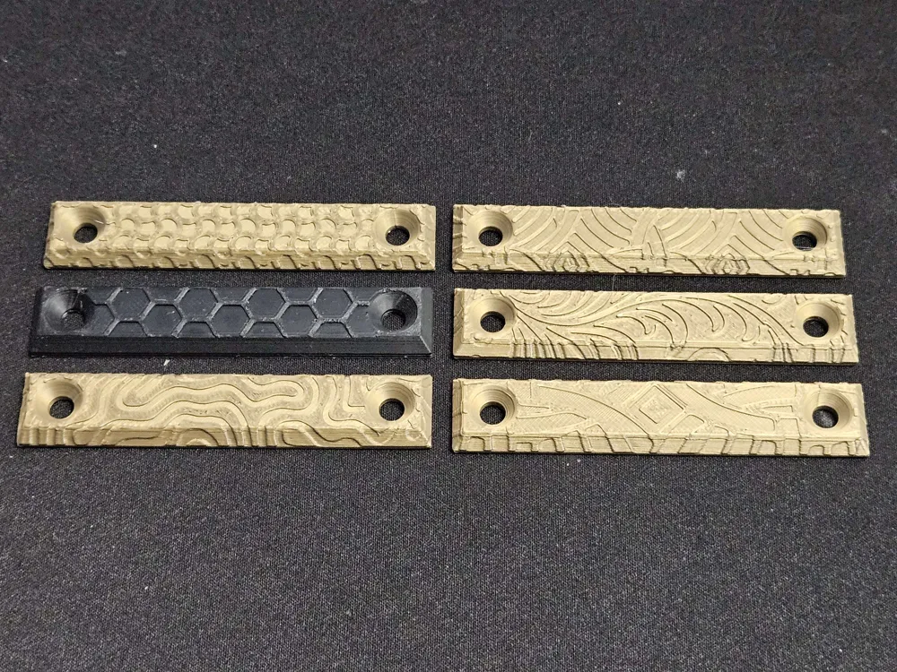 Custom Pattern Screw-on M-LOK Covers - Free 3D Print Model - MakerWorld