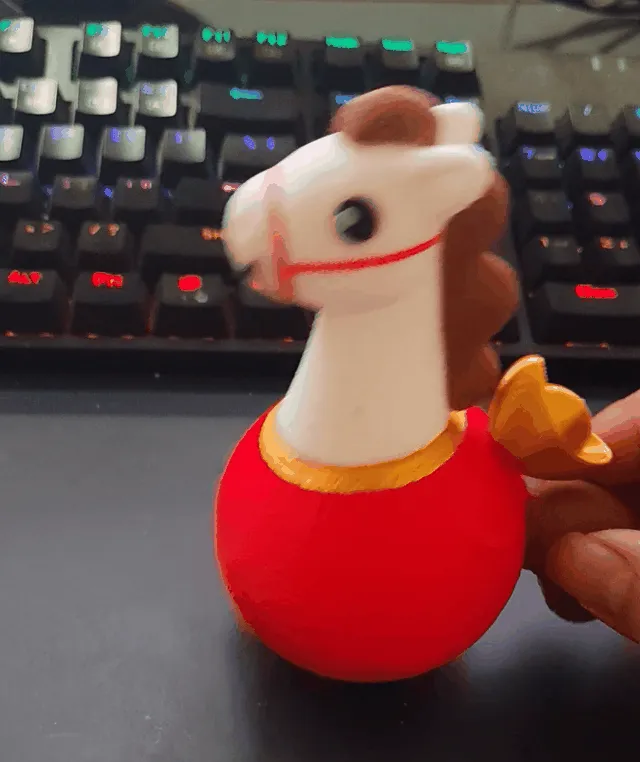 马上有钱 摇钱马 不倒翁 - 免费 3D 打印模型 - MakerWorld