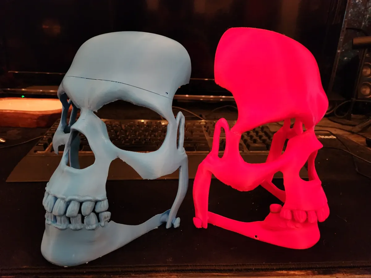 Customizable Skull Mask - Movable Jaw - Free 3D Print Model - MakerWorld
