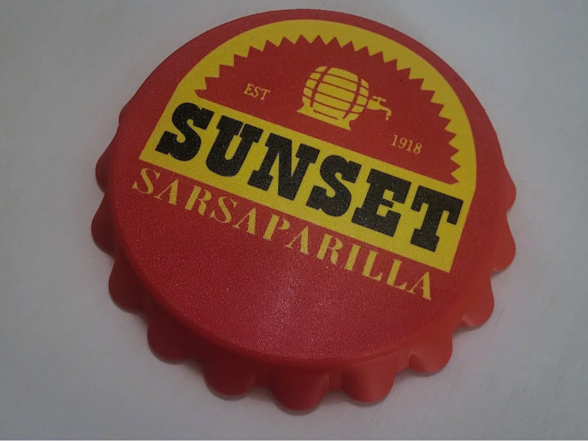 Ginormous Fallout Sunset Sarsaparilla Bottle Cap - Free 3D Print Model ...