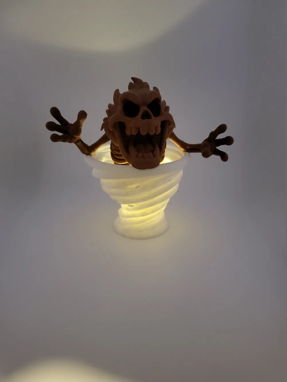 Taz Looney Tunes light Skeleton Tornado Bust - Free 3D Print Model ...