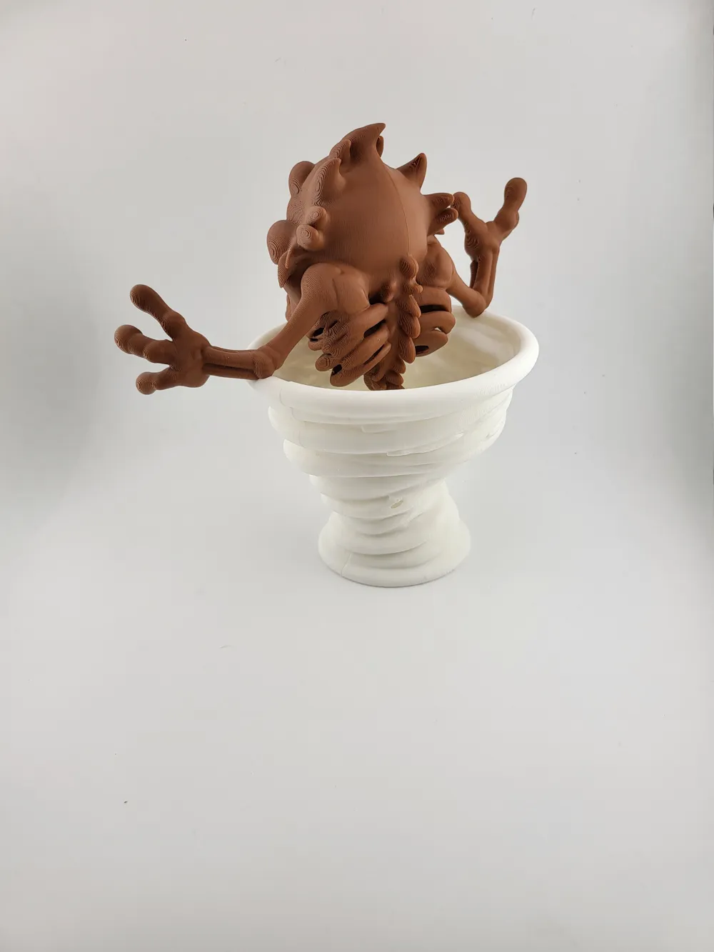 Taz Looney Tunes light Skeleton Tornado Bust - Free 3D Print Model ...