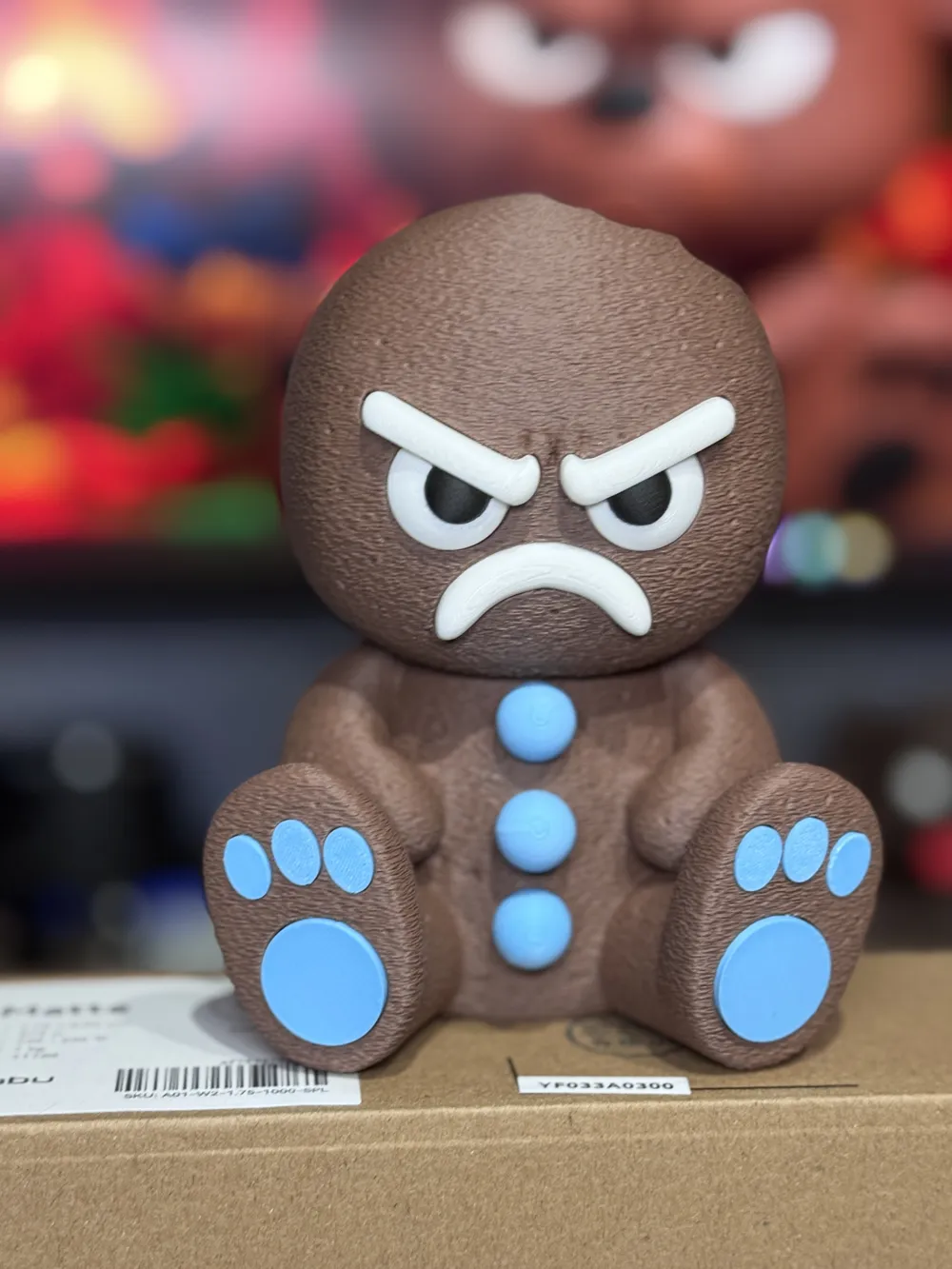 Bitten Gingerbread Man - NO AMS - Free 3D Print Model - MakerWorld