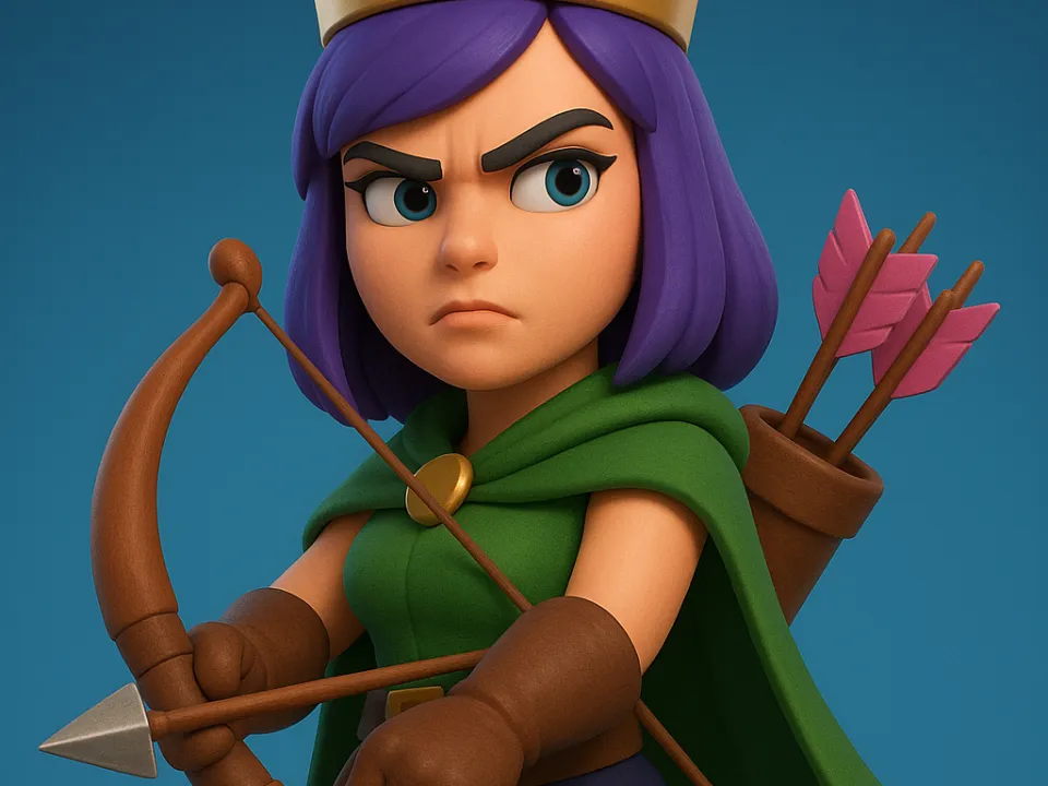 Archer Queen – Clash Royale 3D Figure - Free 3D Print Model - MakerWorld