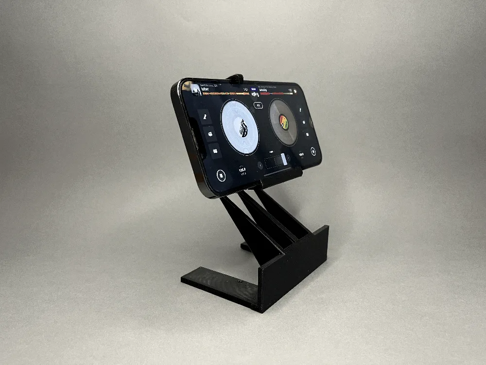 Phone stand on ball joint (adjustable) - Free 3D Print Model - MakerWorld