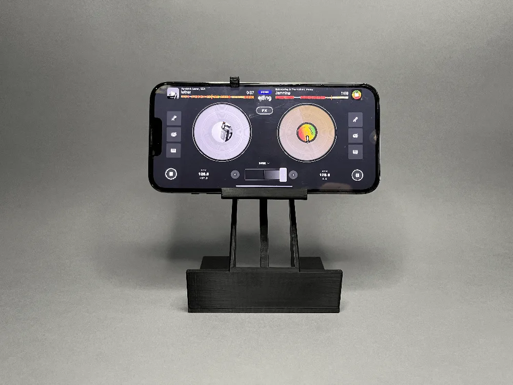 Phone stand on ball joint (adjustable) - Free 3D Print Model - MakerWorld