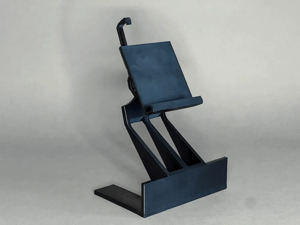 Phone stand on ball joint (adjustable) - Free 3D Print Model - MakerWorld