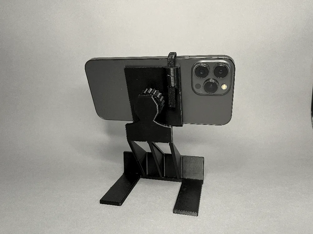 Phone stand on ball joint (adjustable) - Free 3D Print Model - MakerWorld