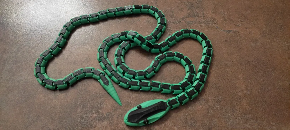 flexi snake 89cm - Free 3D Print Model - MakerWorld
