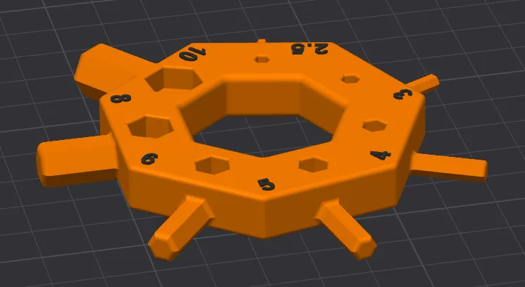 Hex/allen key size identifier - Free 3D Print Model - MakerWorld