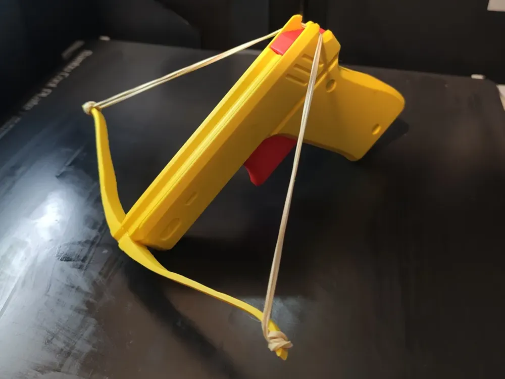 Mini Crossbow & Rubber Band Pistol (ONLY 4 parts) Remixed by ingvi ...