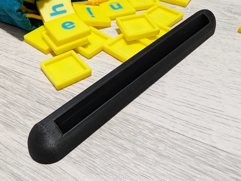 Scrabble Junior Tile letter rocks Holder / stand - Free 3D Print Model ...