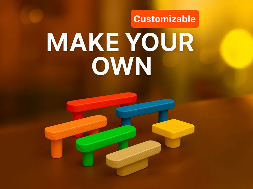 Customizable Handles and Knobs for Every Need by Losco Makes MakerWorld: Download Free 3D Models