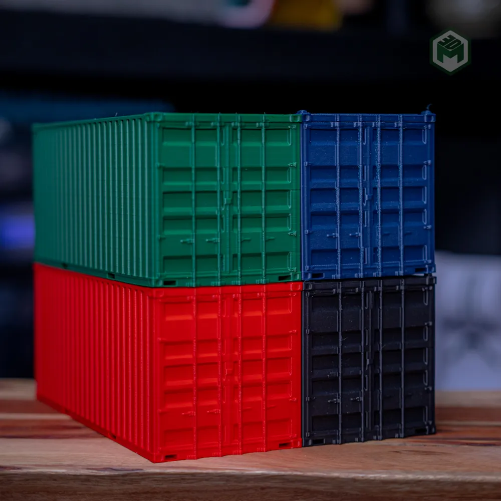 Stackable Shipping Container Desk Storage Box by 3dmieks - MakerWorld