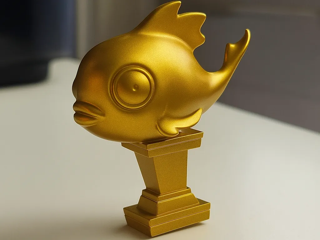 Fortnite Mythic GoldFish - Free 3D Print Model - MakerWorld