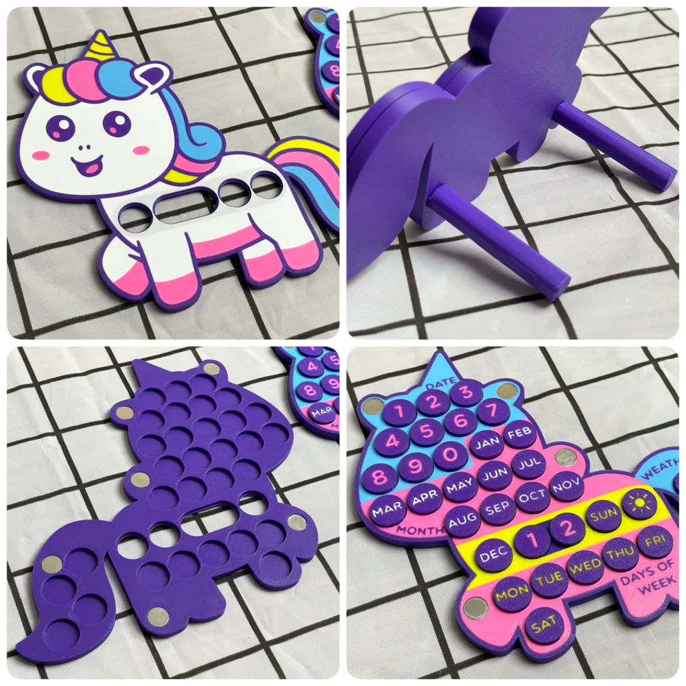 Magical Unicorn Calendar by ME STUDIO - MakerWorld