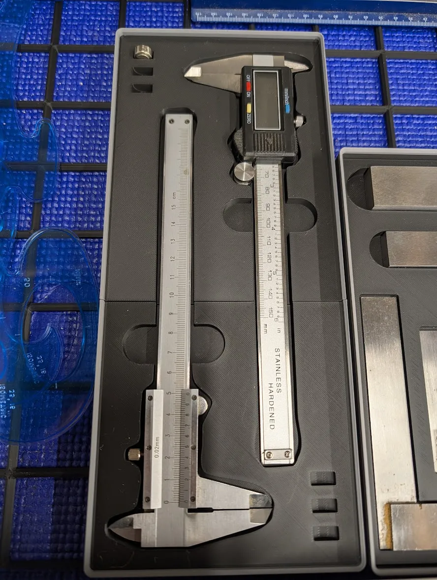 Gridfinity Calipers tray holder x2 Double by Al MakerWorld: Download ...