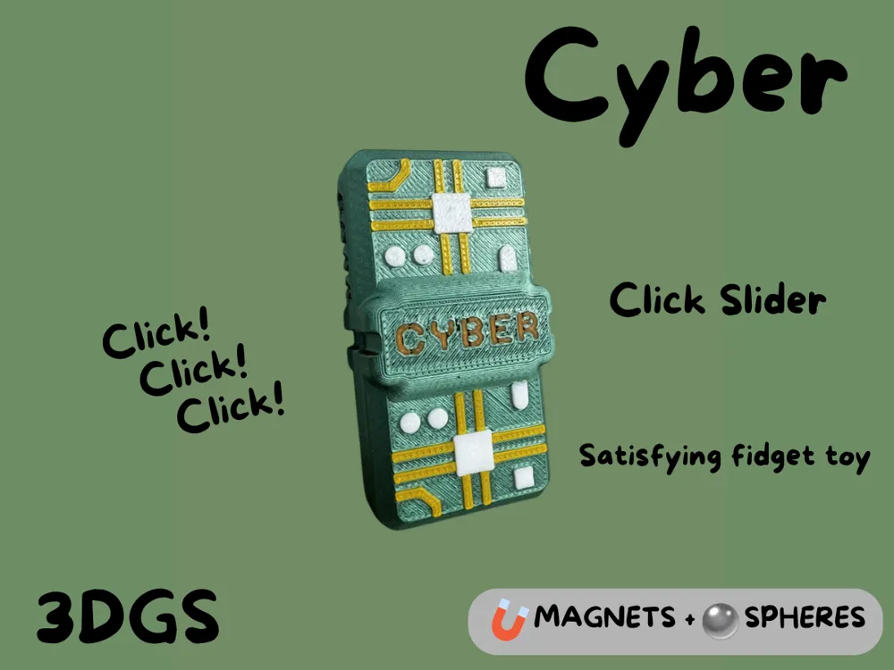 CYBER - Fidget Toy EDC - Free 3D Print Model - MakerWorld