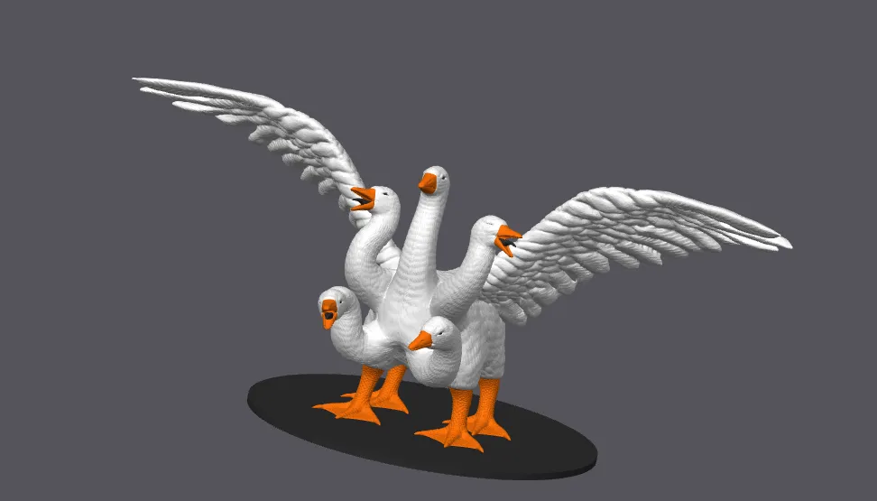 Many Headed Goose Hydra - Colourised and adapted for the AMS Remixed by ...