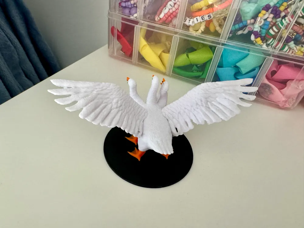 Many Headed Goose Hydra - 4 feet, 5 heads! Remixed by vidguide - MakerWorld