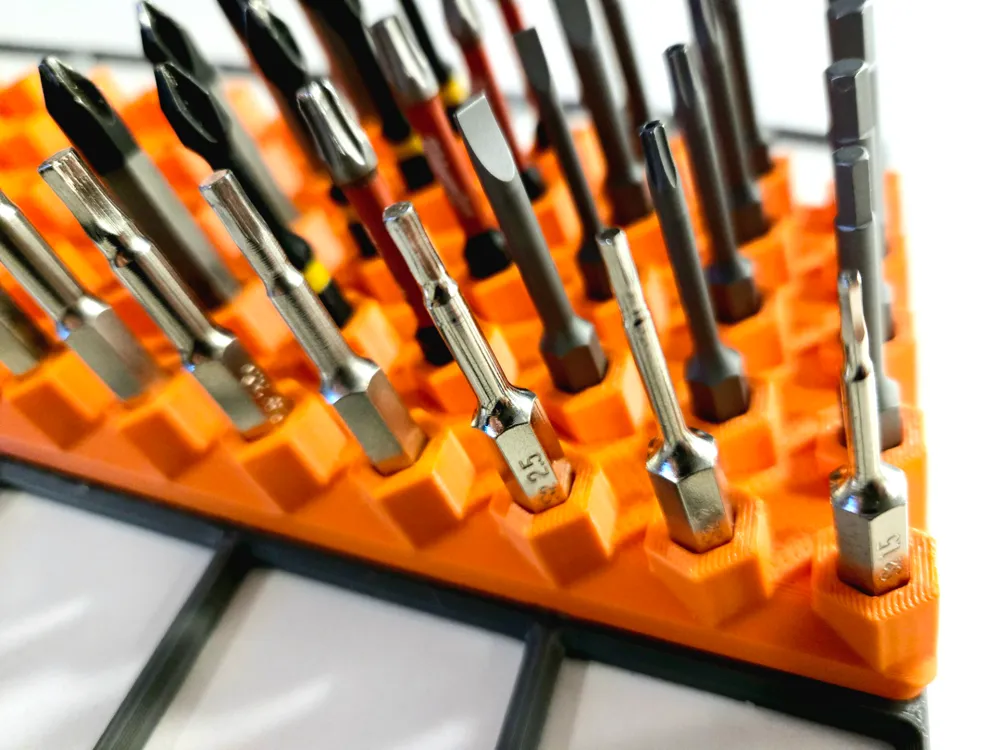 Screw Bitfinity - Hex Bit Gridfinity Organizer by SFYoung - MakerWorld