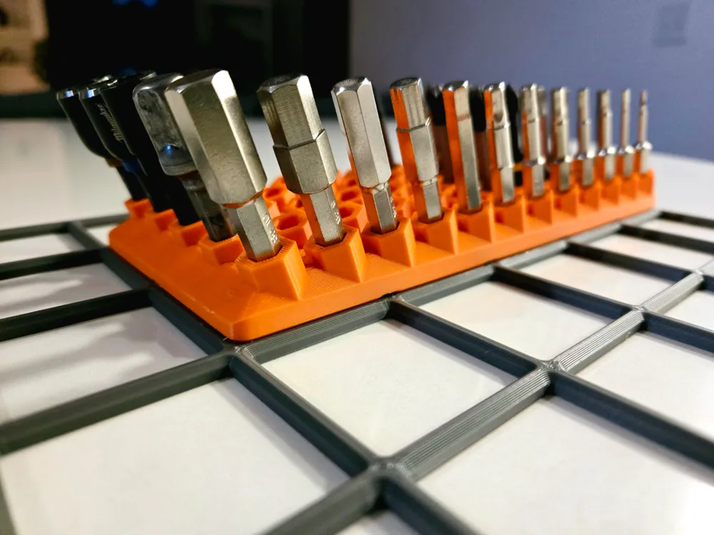 Screw Bitfinity - Hex Bit Gridfinity Organizer by SFYoung - MakerWorld
