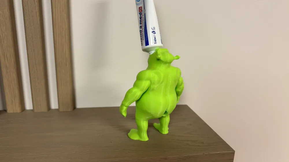 Shrek toothpaste dispenser by Well Done Tips - MakerWorld