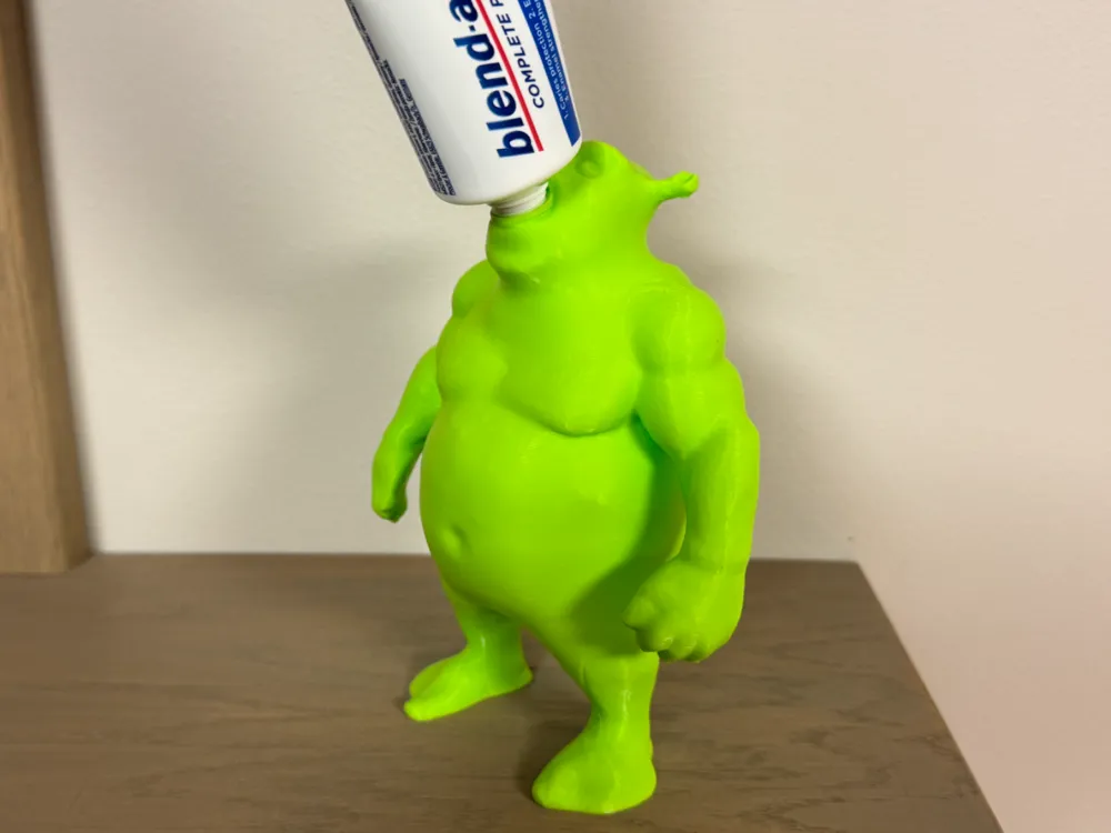 Shrek toothpaste dispenser by Well Done Tips - MakerWorld