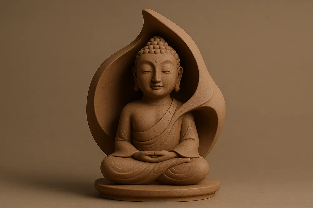 Wooden Buddha Statue - Free 3D Print Model - MakerWorld