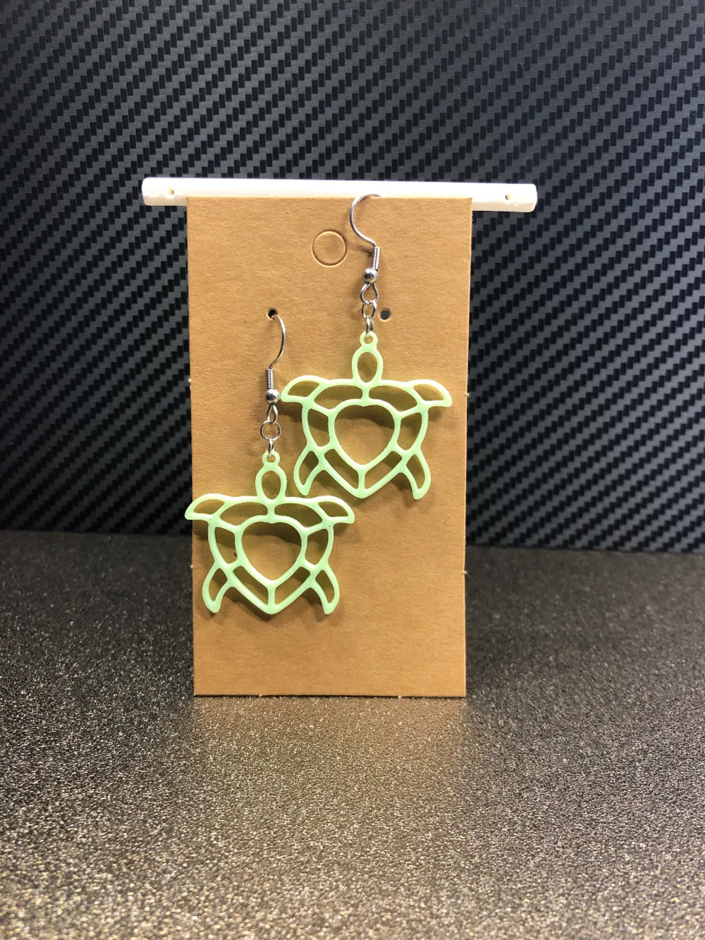 Sea turtle heart earrings, no AMS 0.4 mm nozzle - Free 3D Print Model ...