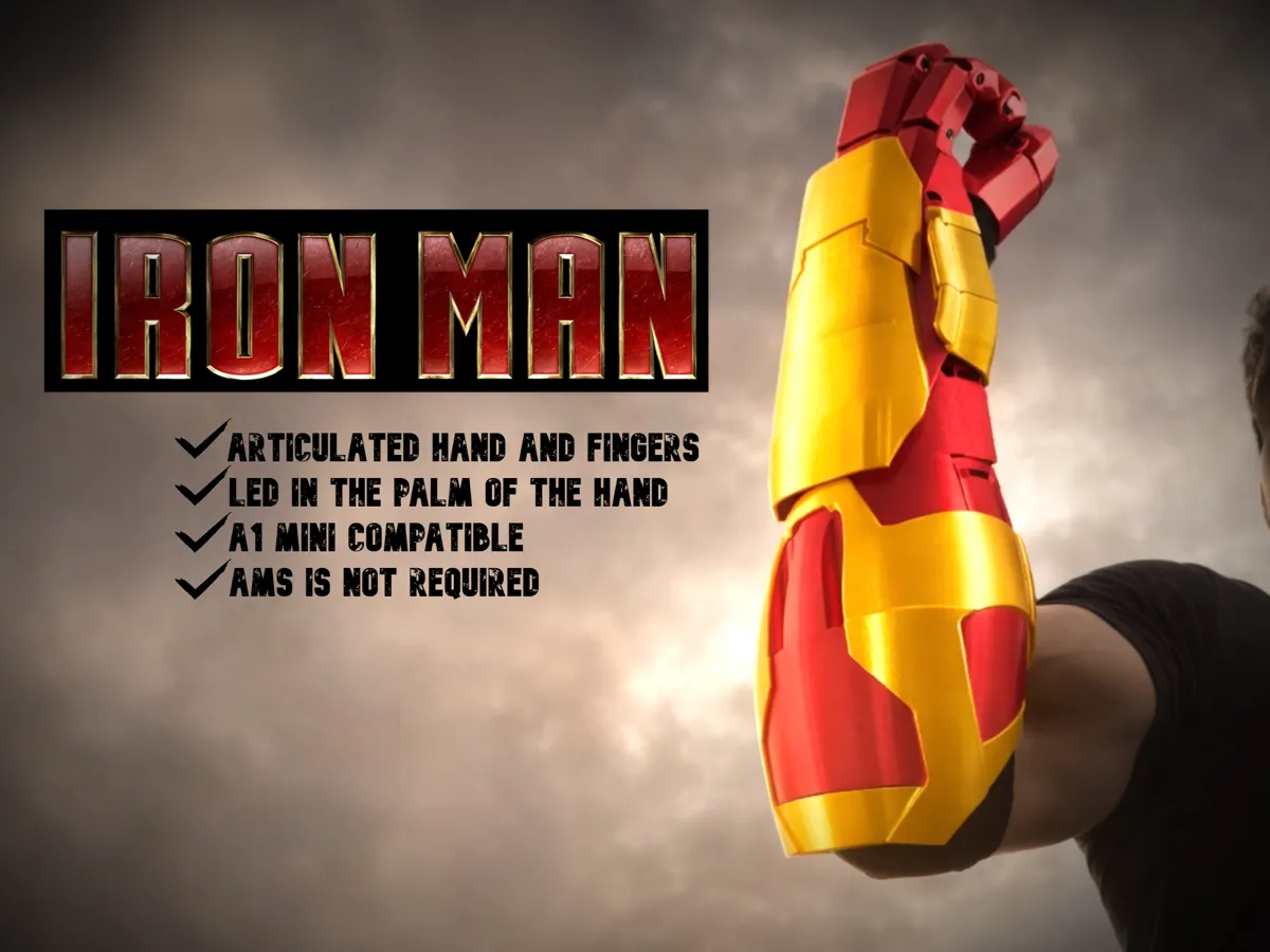 Iron Man’s arm - Free 3D Print Model - MakerWorld