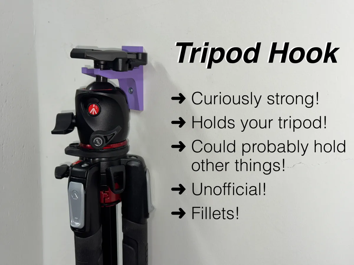 Tripod hook / hanger - Free 3D Print Model - MakerWorld