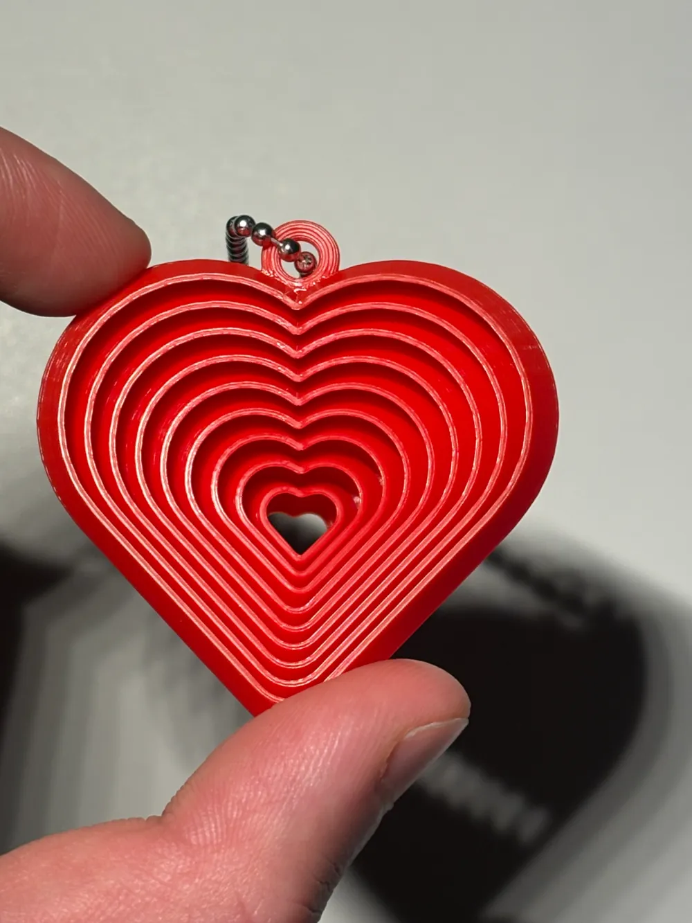 Fidget Heart Keychain - Free 3D Print Model - MakerWorld