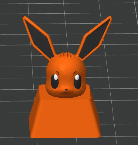 Eevee Pokemon Keyboard Keycap MX - Free 3D Print Model - MakerWorld