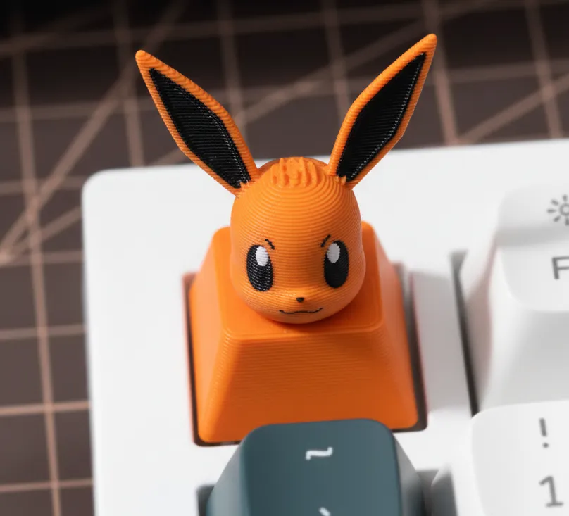 Eevee Pokemon Keyboard Keycap MX - Free 3D Print Model - MakerWorld