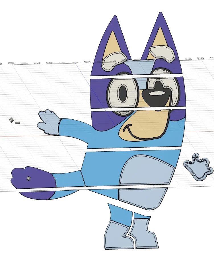 BLUEY Tonie Tonies Regal Base - Free 3D Print Model - MakerWorld