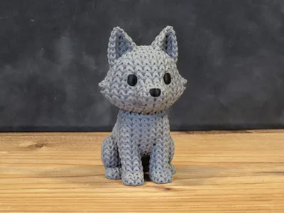 Knitted Wolf by Smoggy3D MakerWorld: Download Free 3D Models