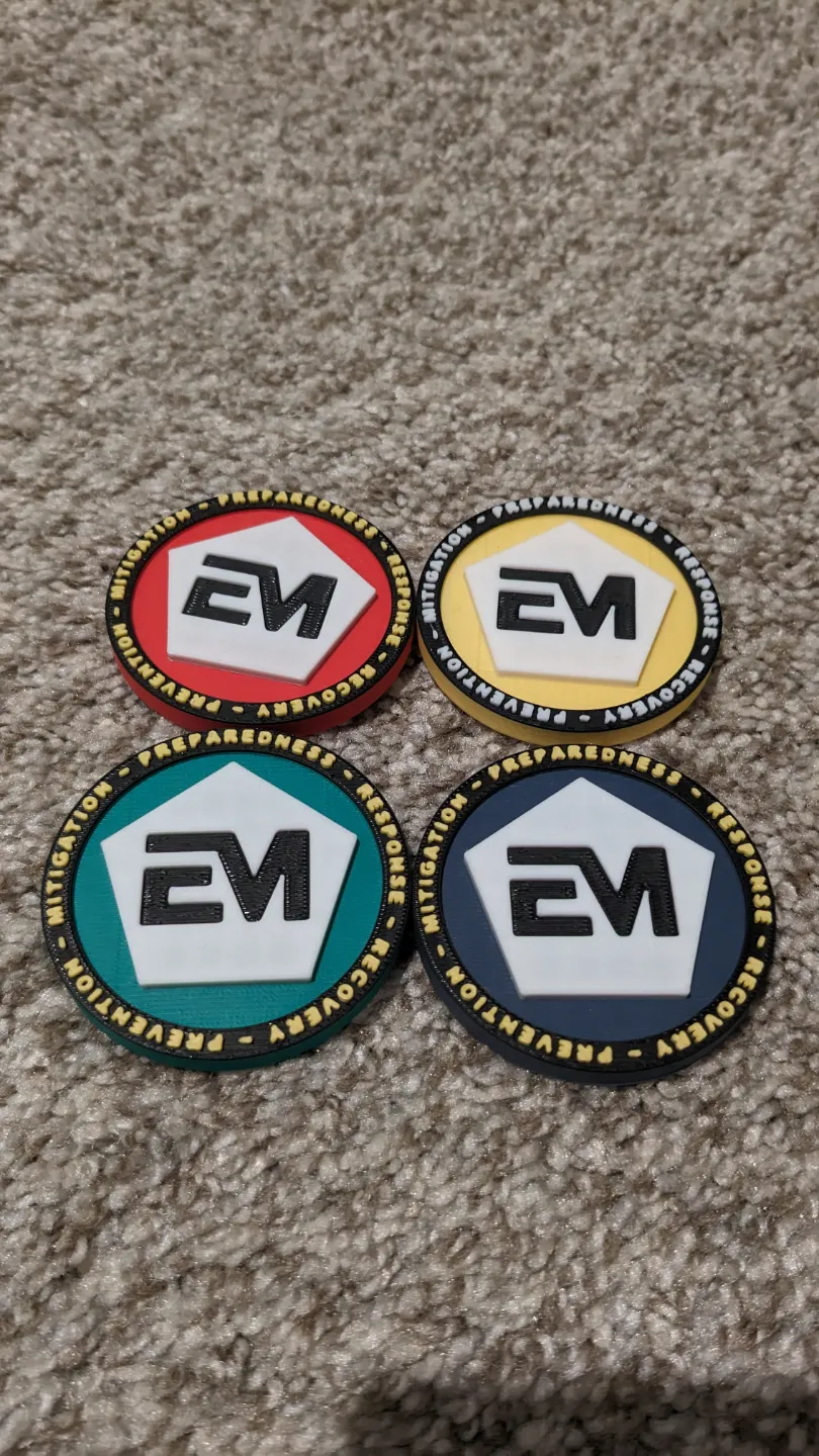 Emergency Management Challenge Coin by Simple Solutions 3D - MakerWorld