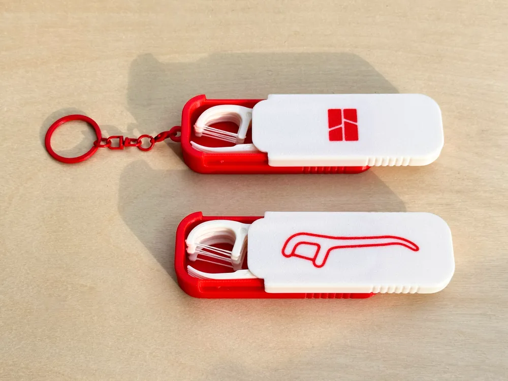 Slide Floss Case V2 – Keychain Small Parts Box - Free 3D Print Model ...