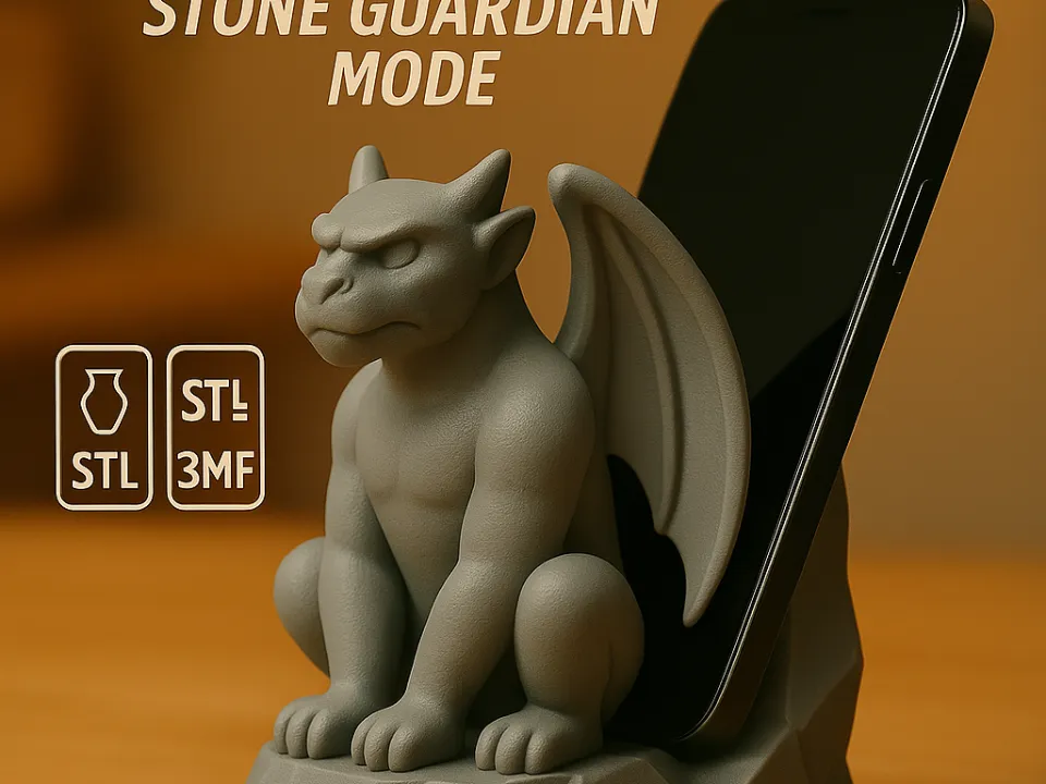 Unique Phone Holder – Fun Touch for Your Space - Free 3D Print Model ...
