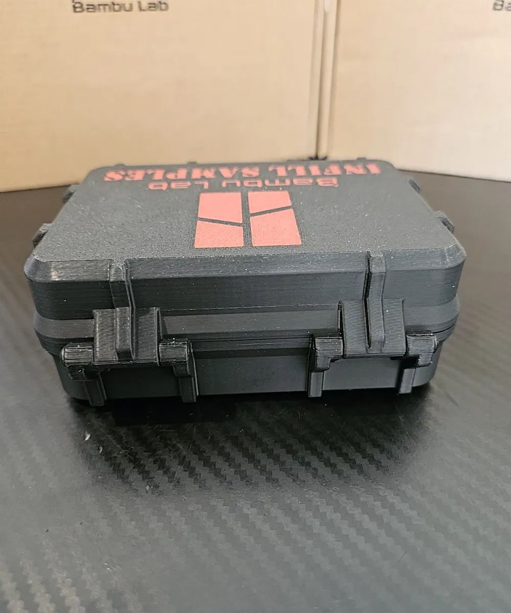 Rugged box for holding Bambu infill swatches. by p666buc - MakerWorld