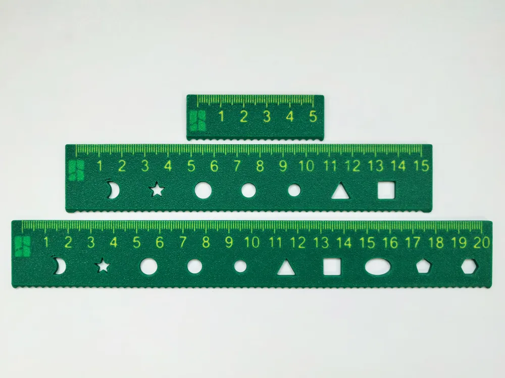 Childlike Geometric Parametric Ruler Set | Bambu Lab Logo 0-scale Bambu ...