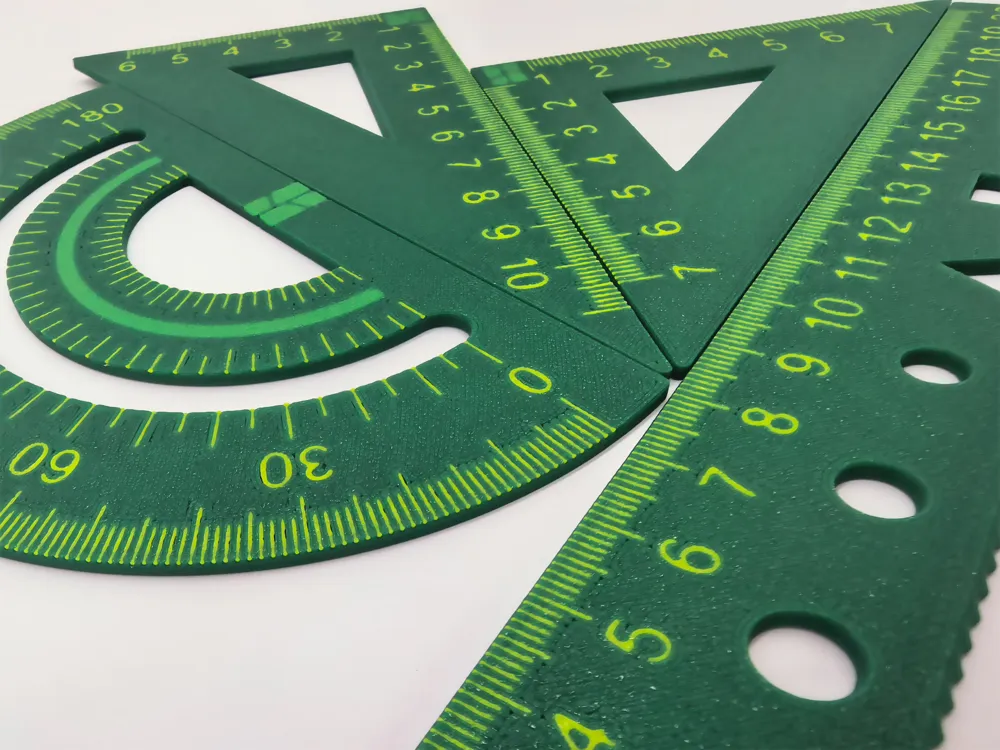 Childlike Geometric Parametric Ruler Set | Bambu Lab Logo 0-scale Bambu ...