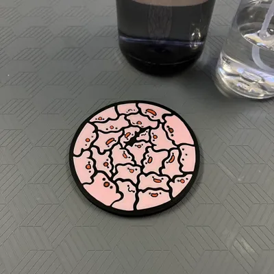 Pokemon-Ditto coaster (multi-color printing) by TOP NSFW - MakerWorld