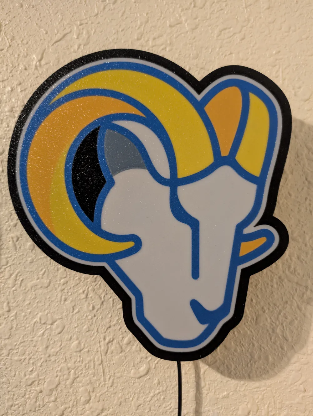 Los Angeles Rams Head Logo Light Box V2 by AiRTiMe34 - MakerWorld