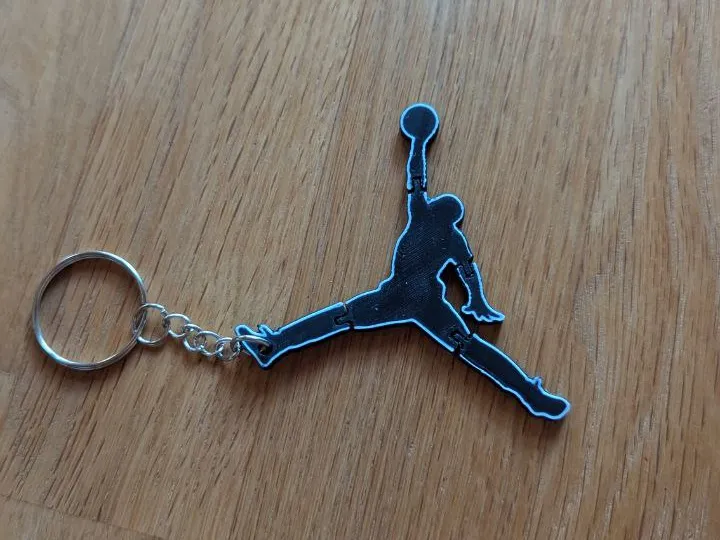 Articulated Jordan Logo Keychain by Damago MakerWorld: Download Free 3D ...