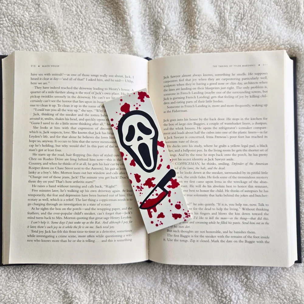 Masked Horror Bookmark by layeredloot MakerWorld: Download Free 3D Models