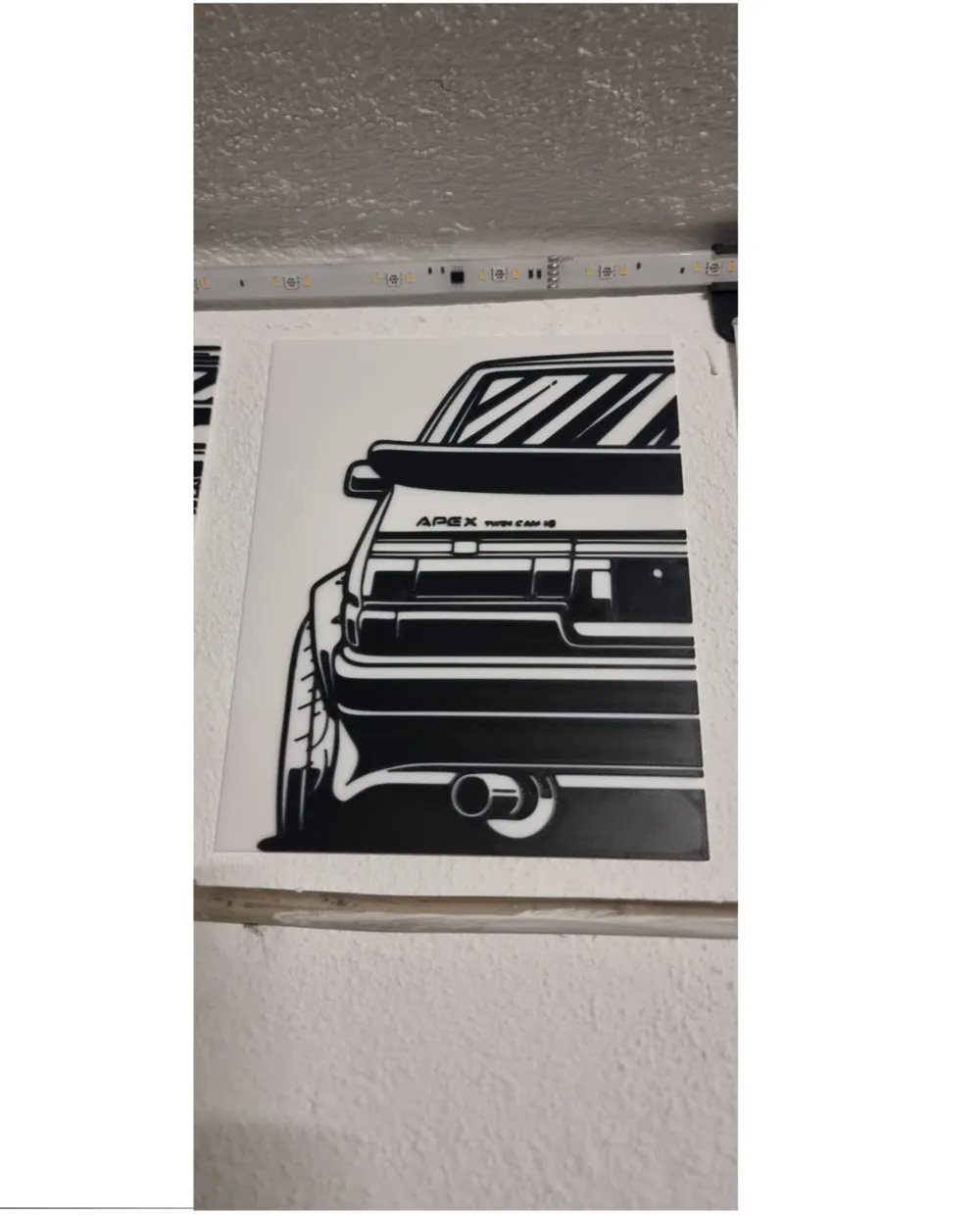 2D Wall Art Toyota GT86 AE86 by R.Werner Print - MakerWorld